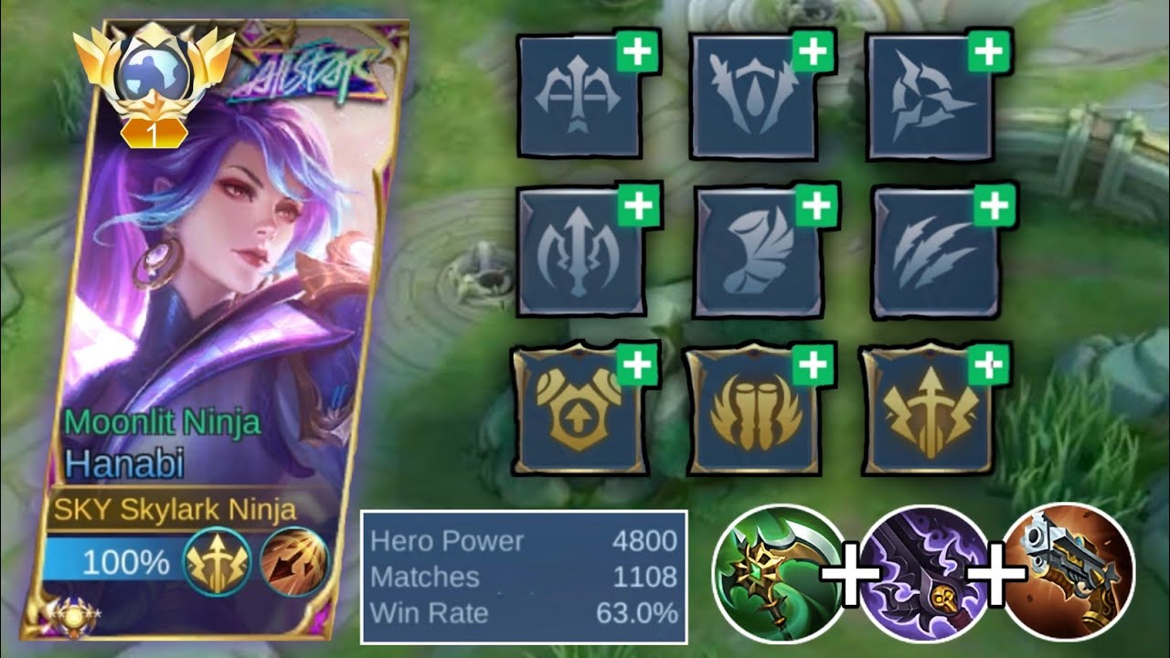 TOP GLOBAL HANABI SOLO RANK GAMEPLAY!! ( Hanabi best build 2023 ...