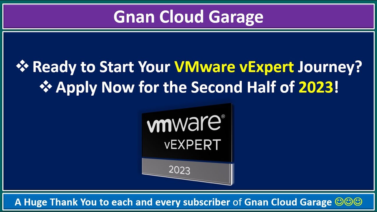 Ready to Start Your VMware vExpert Journey? Apply Now for the Second ...