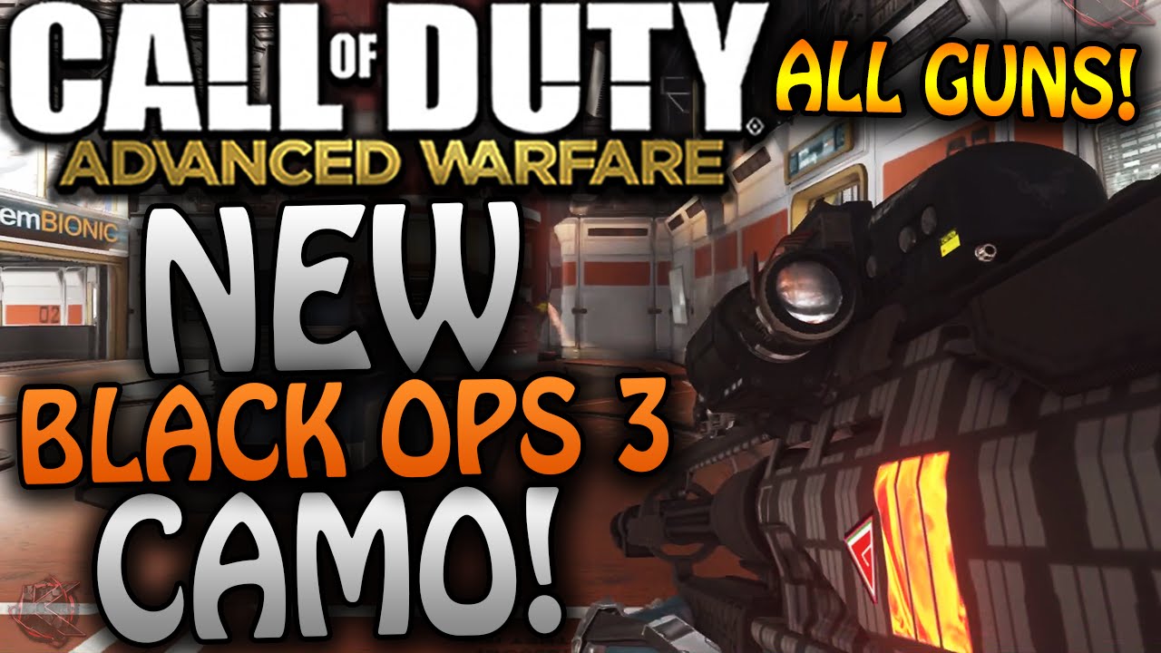"NEW BLACK OPS 3 CAMO!" - Black Ops 3 CAMO in Advanced Warfare! (How to ...