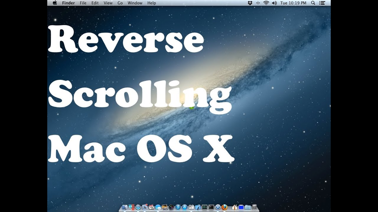 Reverse Scrolling Mac OS X YouTube Reverse Scrolling Mac OS X YouTube