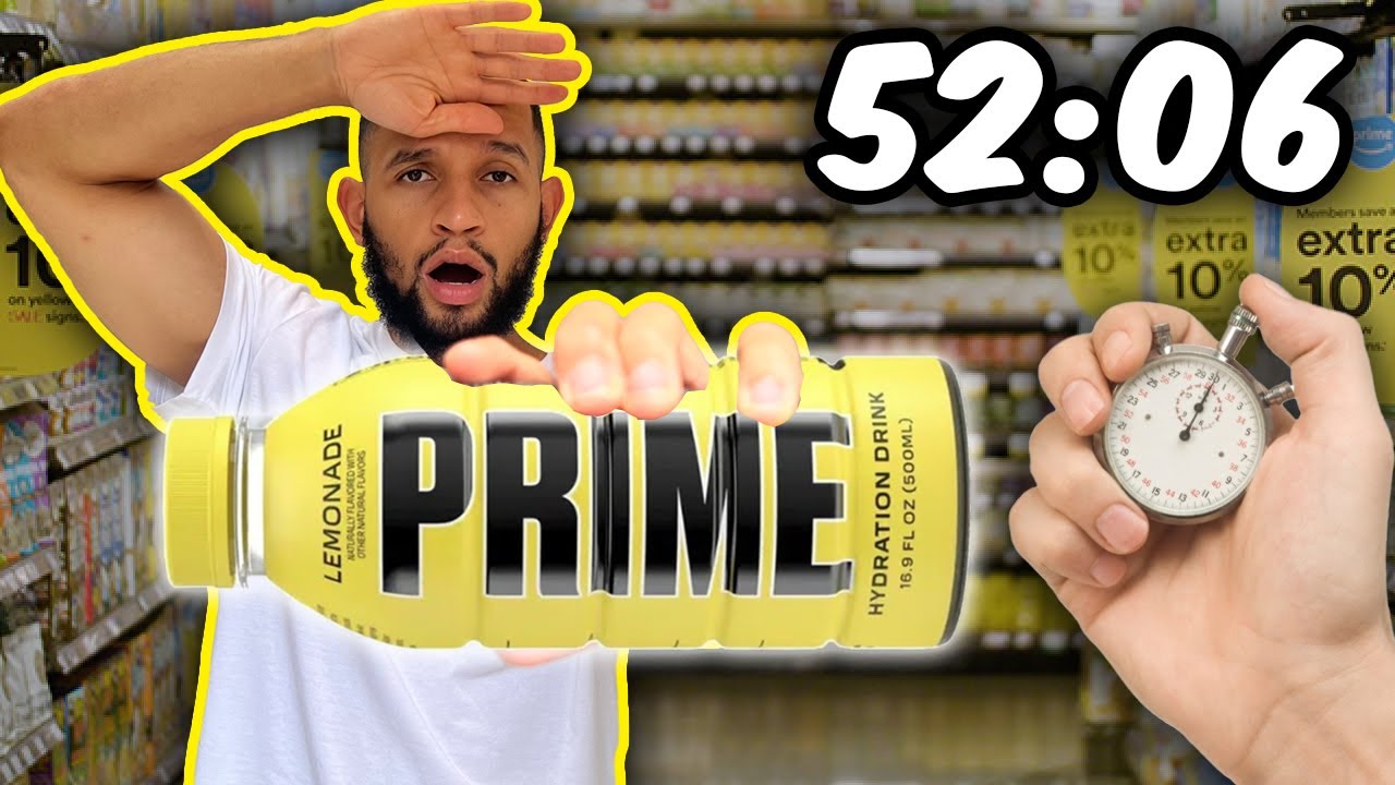 FINDING AS MANY BOTTLES OF LEMONADE PRIME HYDRATION IN 1 HOUR | UK ...