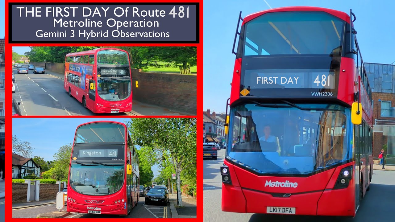 THE FIRST DAY Of Route 481 Metroline Operation | Gemini 3 Hybrid ...