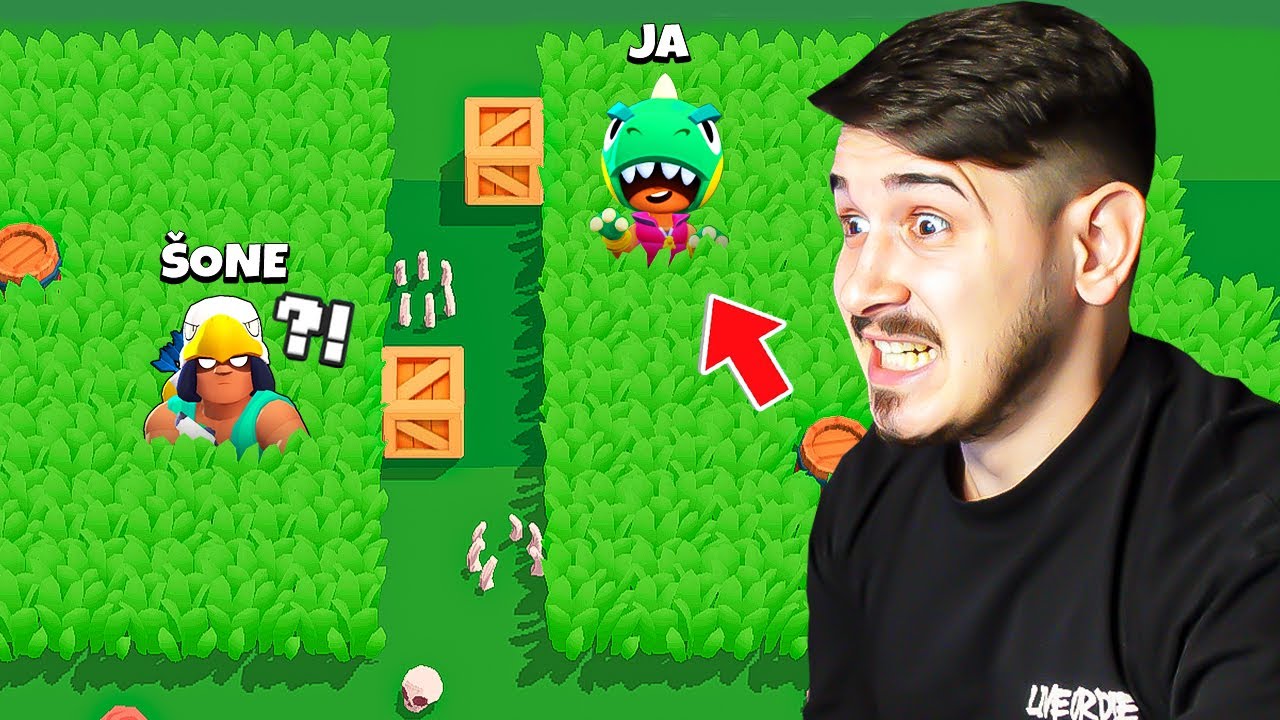 SAKRIO SAM SE NA BRUTALNO MJESTO U BRAWL STARSU I NIJE ME NAŠAO! :O ...