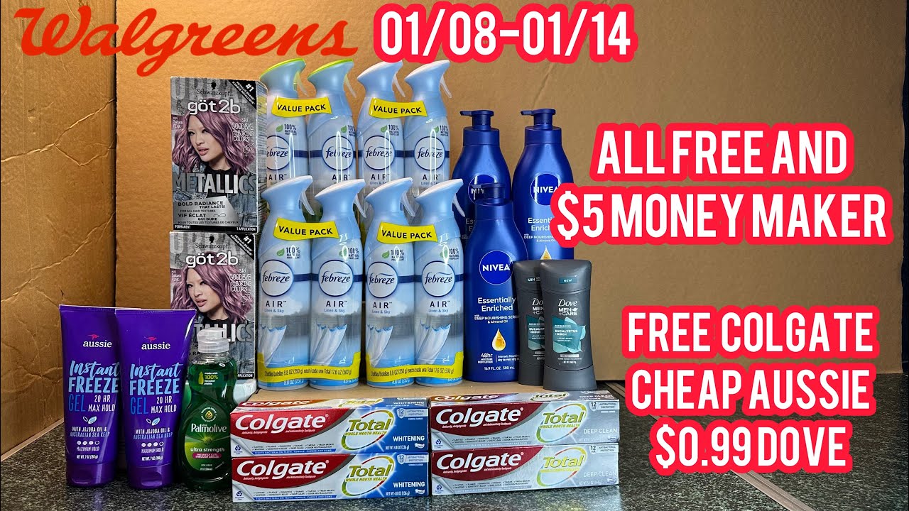 Walgreens Couponing 01/08-01/14||Free Colgate and Aussie||Stacking ...