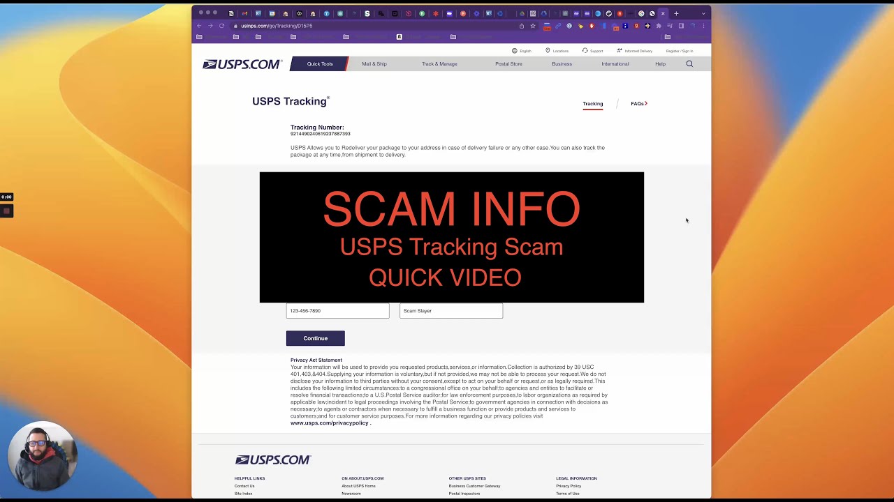 SCAM! Fake USPS Tracking Scam - USINPS.com - 15 May 2023 - YouTube
