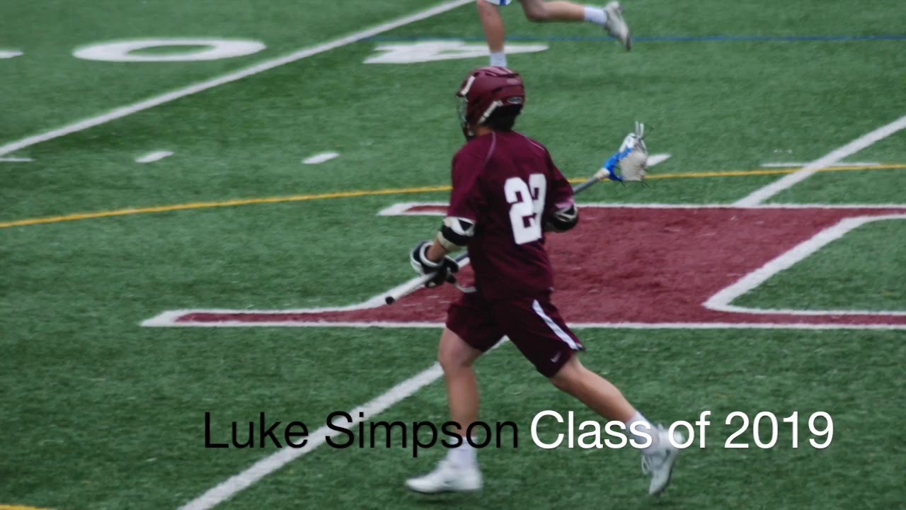 Luke Simpson 2019 Lacrosse Highlights - YouTube