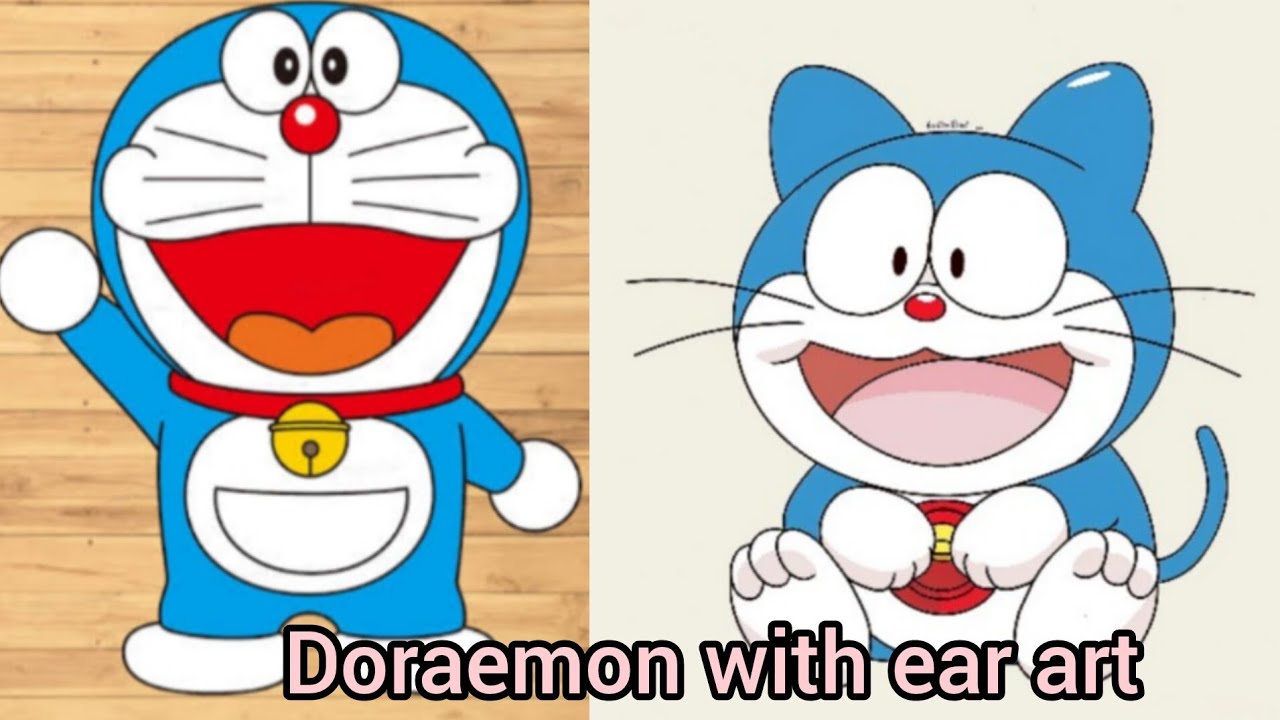 Doraemon special ear art 😱😱😱😱 #viral #art #viralvideo #doraemon - YouTube