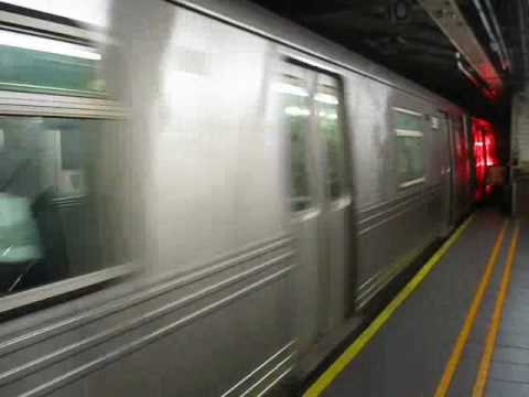 R46 Subway Cars on the E-line at 23 Street - Ely Avenue - YouTube