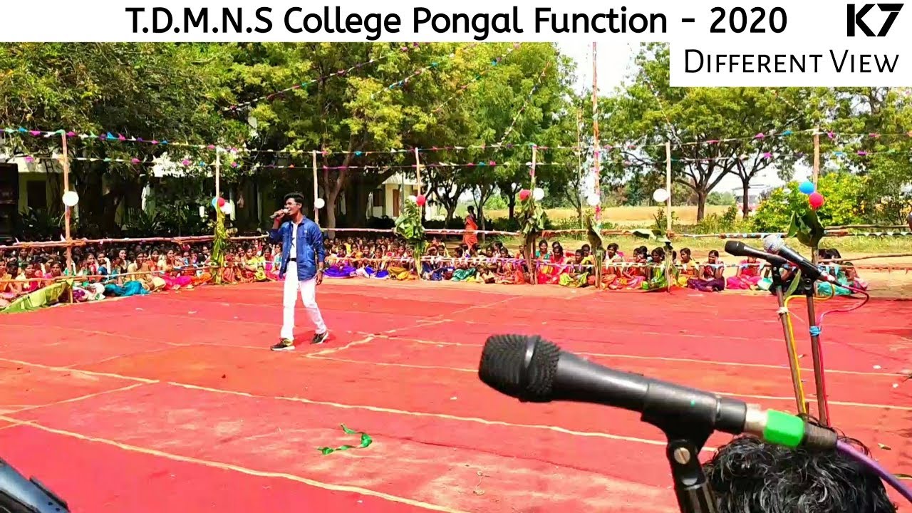 #Tdmns College t kallikulam Pongal Function - 2020 K7 Blue Fire💞 ...