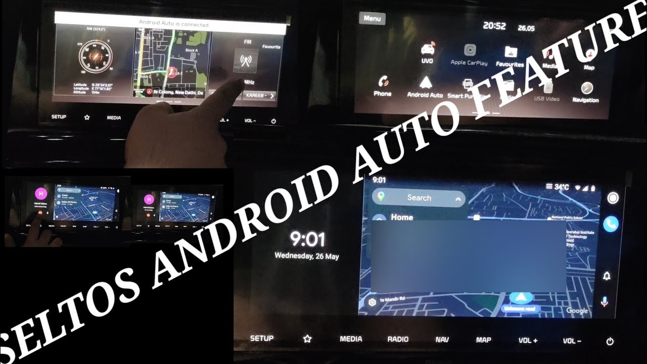EXPLORED KIA SELTOS | ANDROID AUTO | FIRST TIME . - YouTube