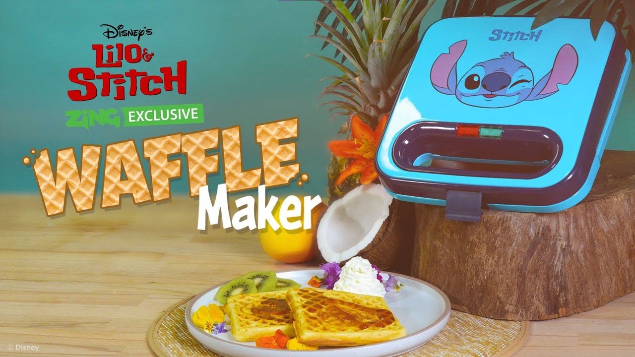 Disney's Lilo & Stitch - ZiNG Exclusive Waffle Maker - YouTube