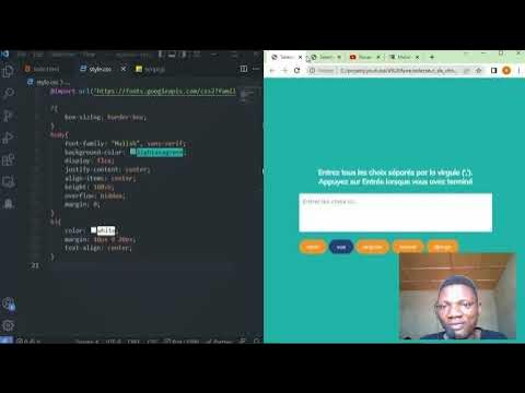 Concevoir un Système de Tag avec Sélecteur du choix au hasard en JAVASCRIPT HTML CSS - YouTube