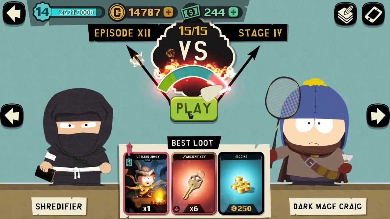 Stage 59 "Dark Mage Craig" (15/15) | South Park: Phone Destroyer - YouTube