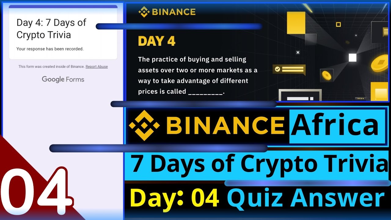 Binance Africa Day 4 Quiz Answer || 7 Days of Crypto Trivia Quiz || How to Participate - YouTube