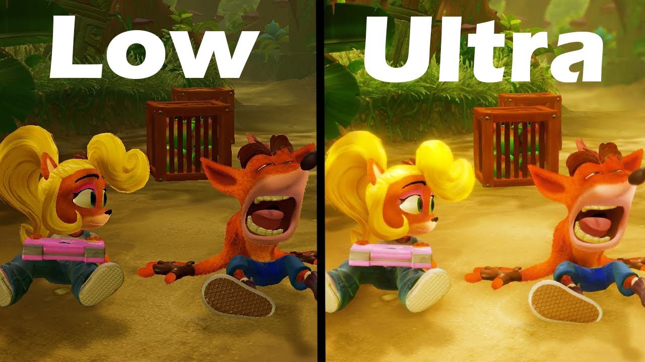 Crash Bandicoot N. Sane Trilogy - Graphics Comparison (Low vs Ultra ...