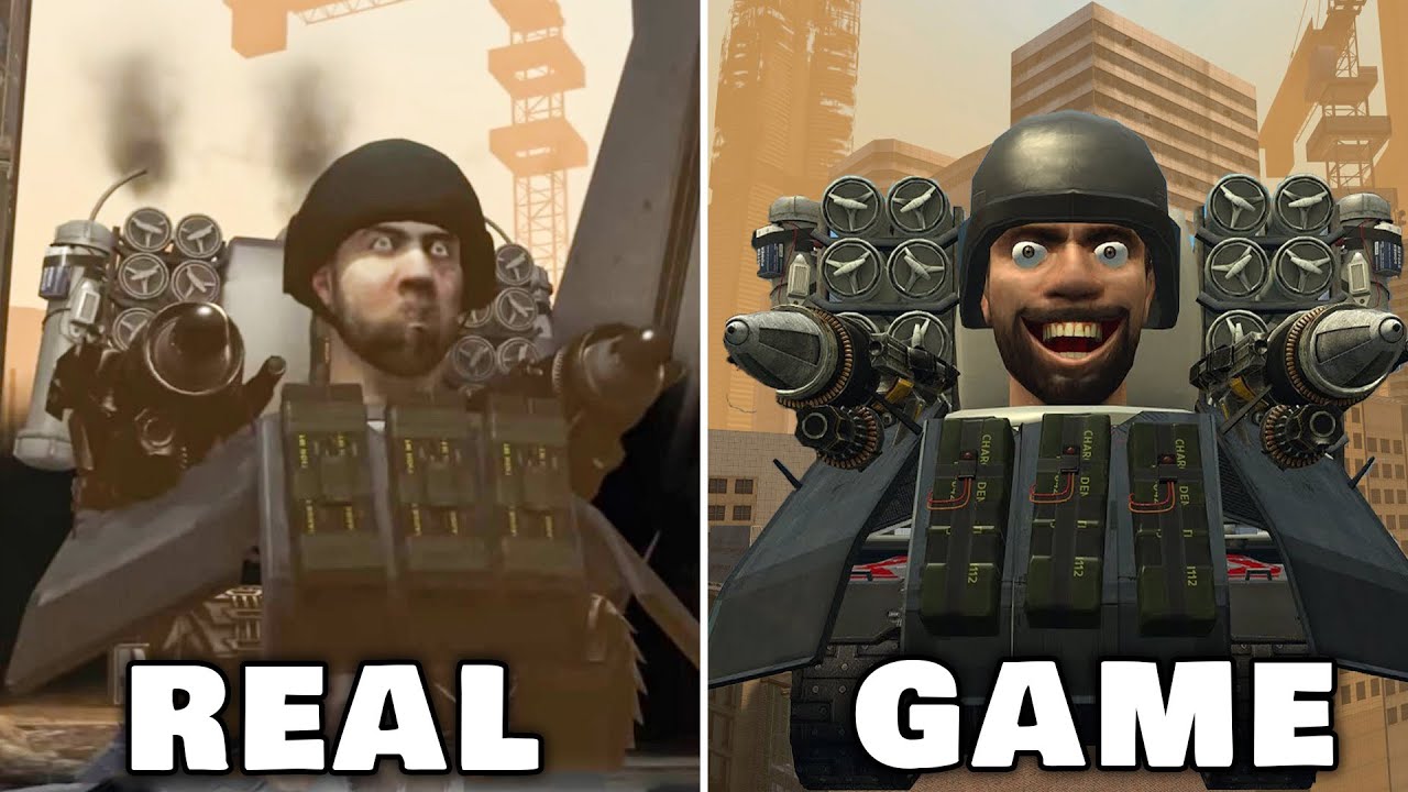 Skibidi toilets battles REAL VS GAME (Missile Overload, Cameraman ...