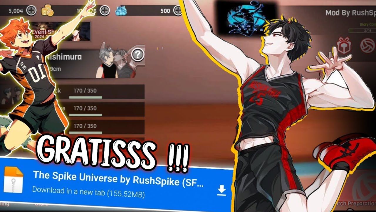 New Character Nishimura 🔥 The Spike Universe - Attack 300+ !! - YouTube