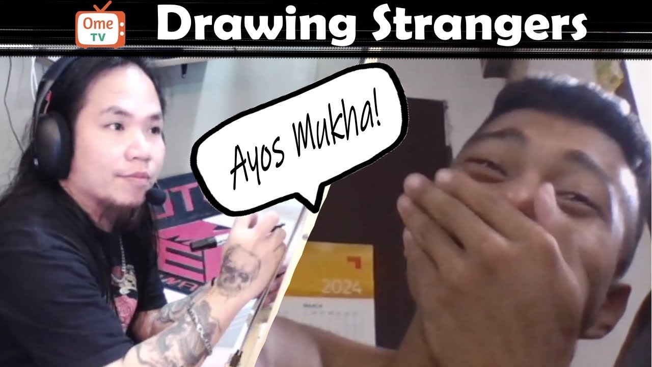 Ayos Mukha | Drawing Strangers on Ome TV - YouTube
