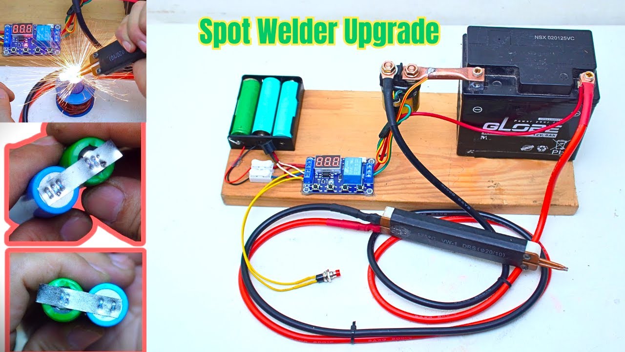 DIY Spot Welder Upgrade – Built with Starter Relay, Timer & 8AWG Wire ...