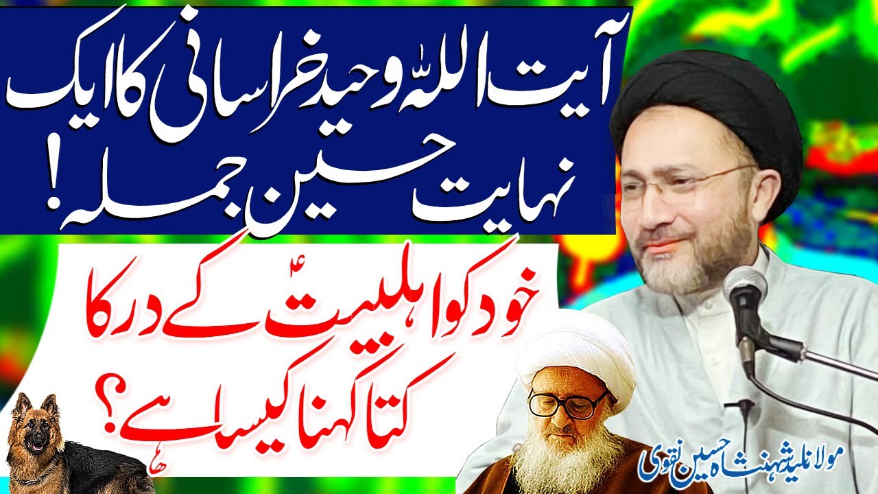 Ayatullah Waheed Khurasani Ka Haseen Jumla | Allama Shahenshah Hussain Naqvi | Imam Ali Naqi Tv ...
