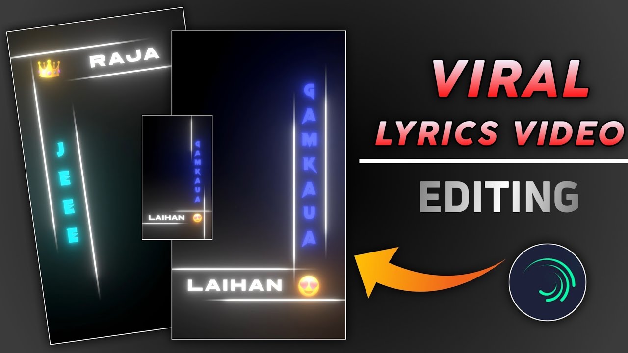 Trending bhojpuri lyrics status editing alight motion | new glowing black screen editing ...