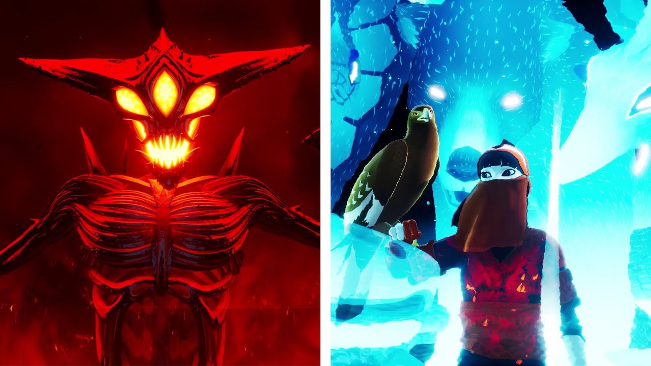 The Pathless - All Bosses + Ending - YouTube