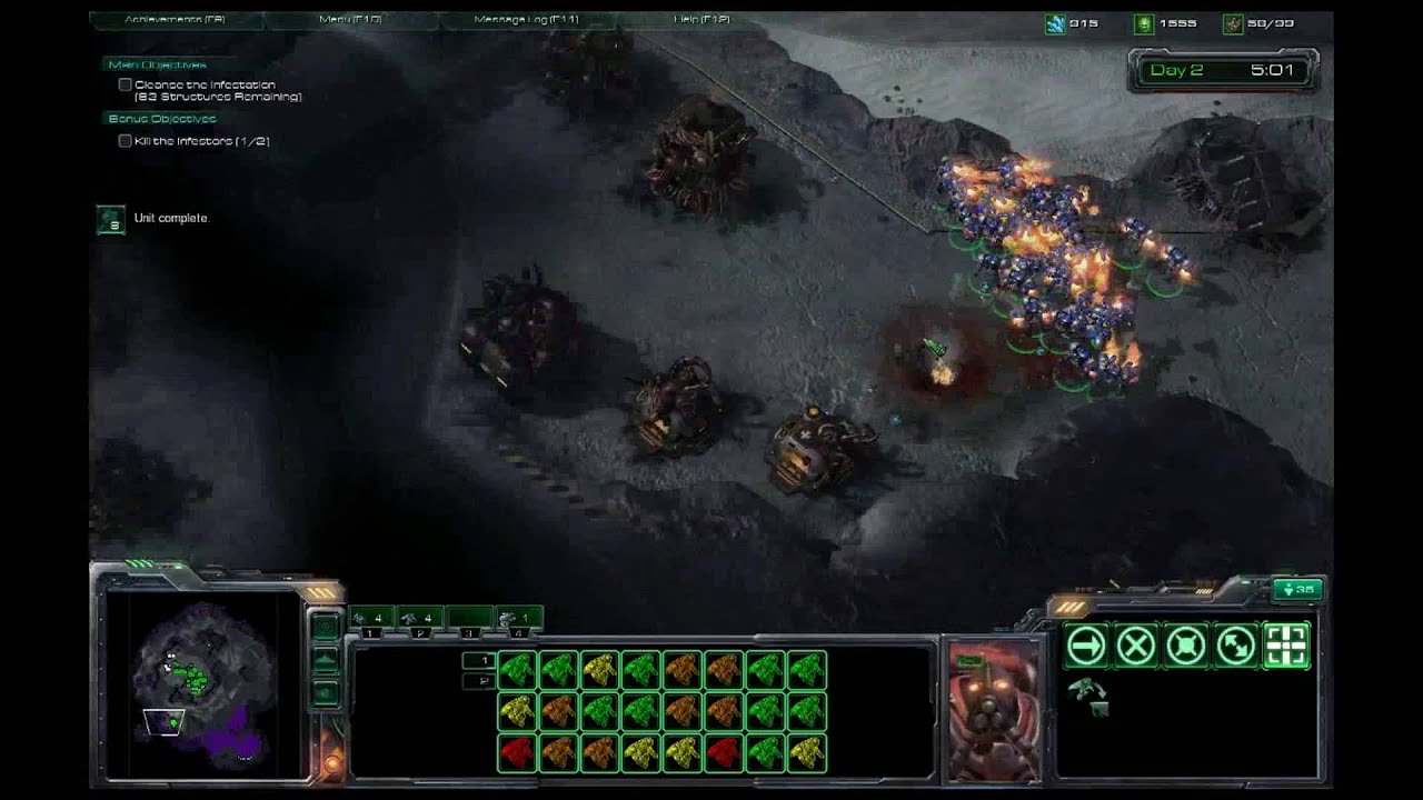 StarCraft 2 Mission 7-2 - Outbreak - YouTube