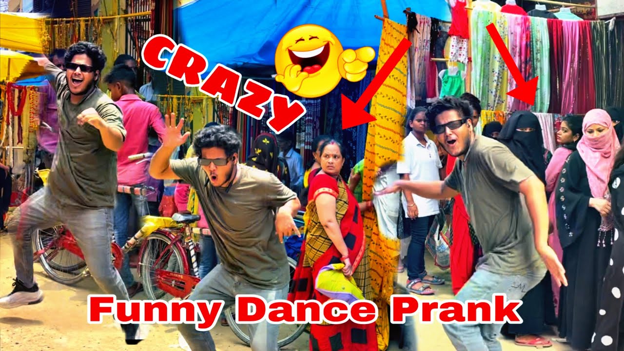 Crazy dance in public 🤣prank Gone wrong⚠️ funny Dance video - YouTube