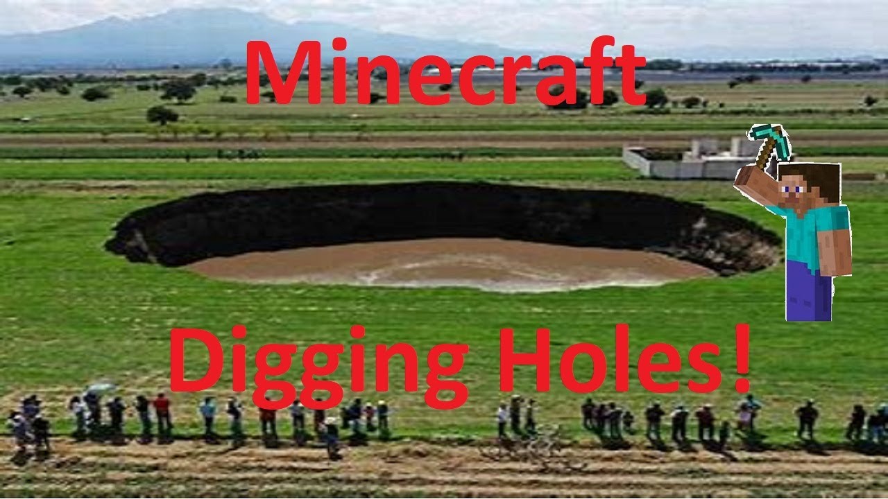 Digging Holes in Minecraft Episode 1 - YouTube