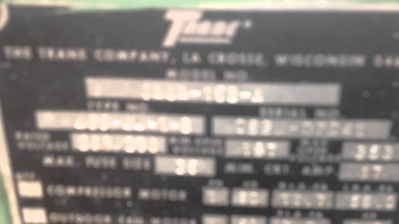 Very Old Trane Air Conditioners!!! (1970s) - 7/24/14 - YouTube