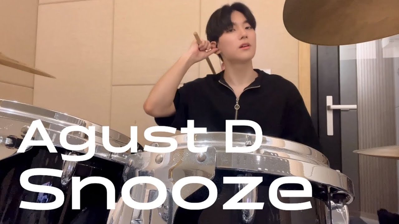 Agust D(슈가) - Snooze (feat. RyuichiSakamoto, 김우성 of TheRose) Drum Cover ...
