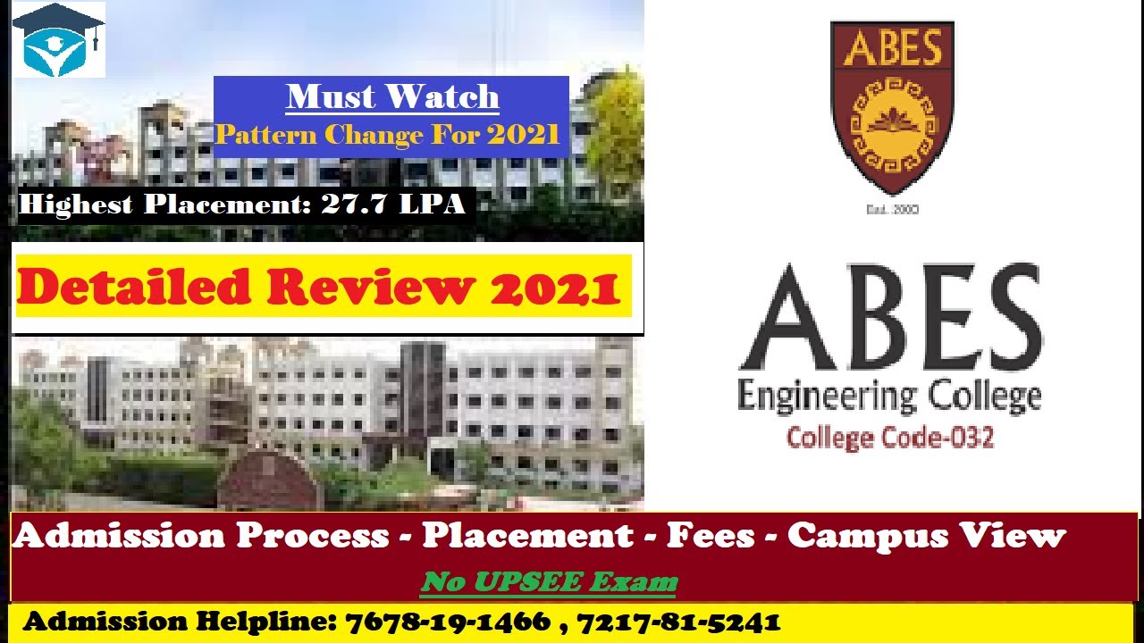 ABES Engineering College 2021 Full Review|Must Watch😱|Admission Process ...