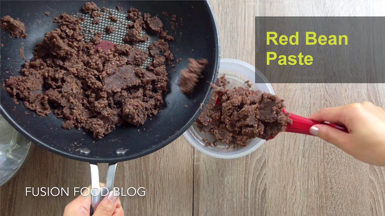 Sweet red bean paste filling Chinese cooking recipe 自制红豆沙 - YouTube