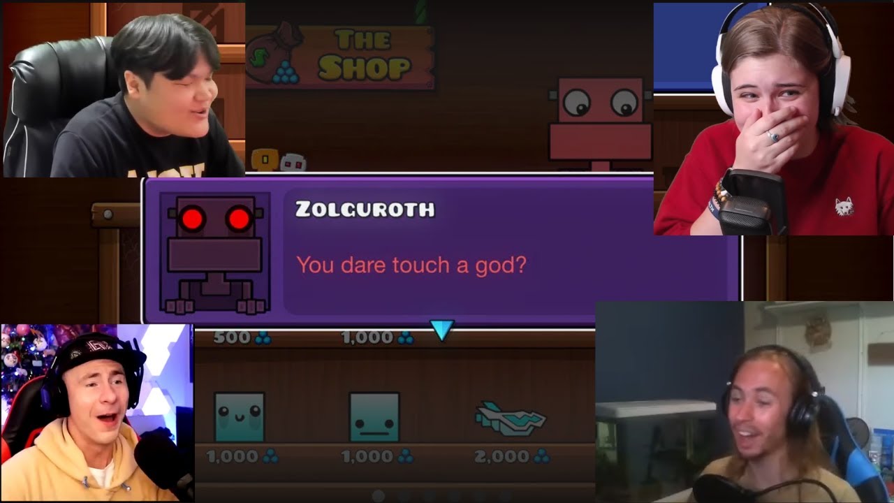 All Youtuber's Reactions To Zolguroth - Geometry Dash 2.2 - YouTube
