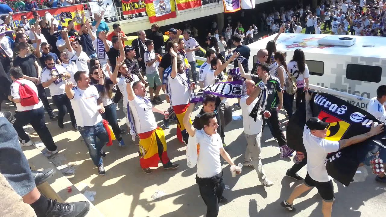 ultra sur real madrid copa del rey - YouTube