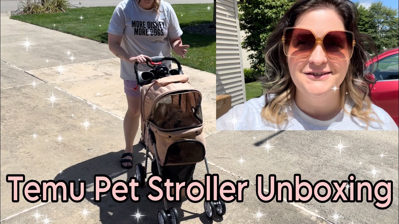 Temu Pet Stroller Unboxing & Review #temufinds #dogmom #petlover - YouTube