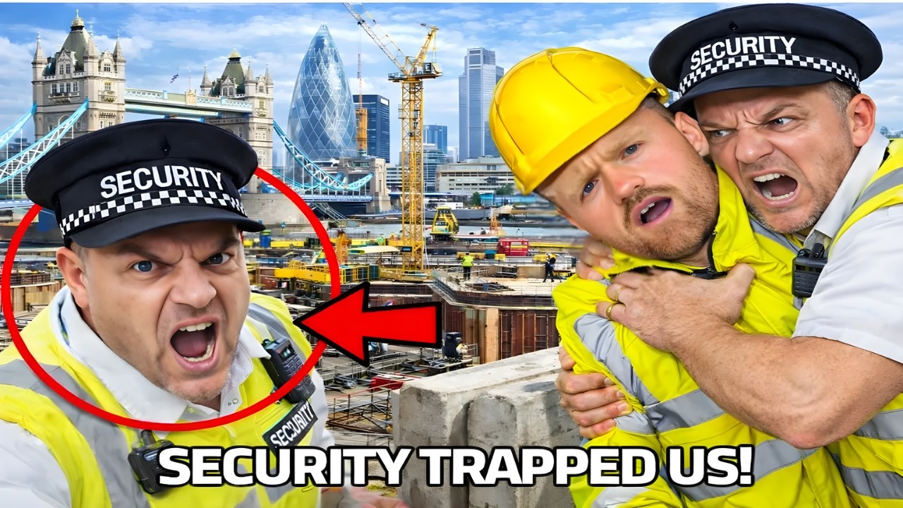 ANGRY SECURITY GUARDS TRAPPED US IN BUILDING SITE! *ESCAPE!* - YouTube