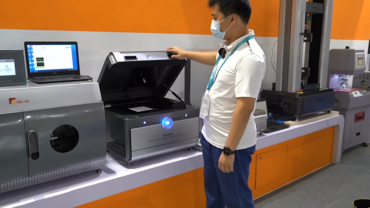RF4008HP Drying Rate Tester (Heated Plate Method AATCC201) - YouTube