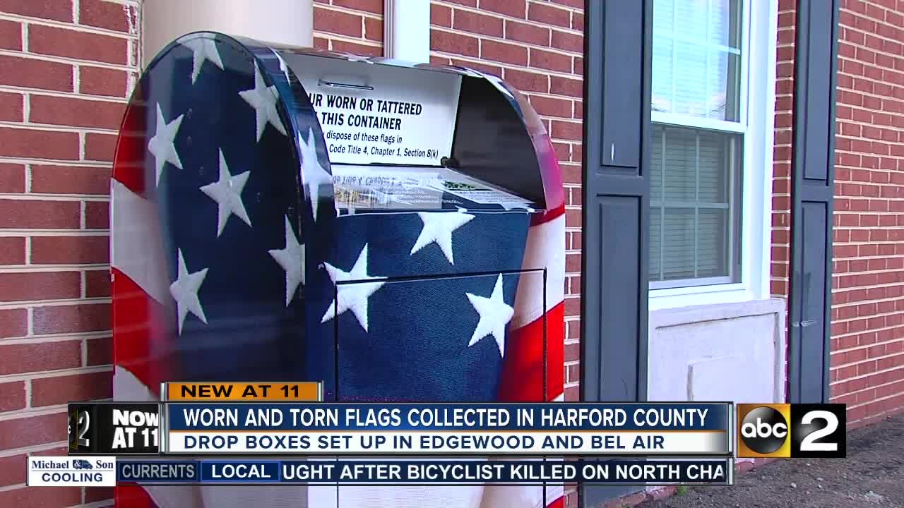 Funeral home collecting American flags for deceased vets - YouTube