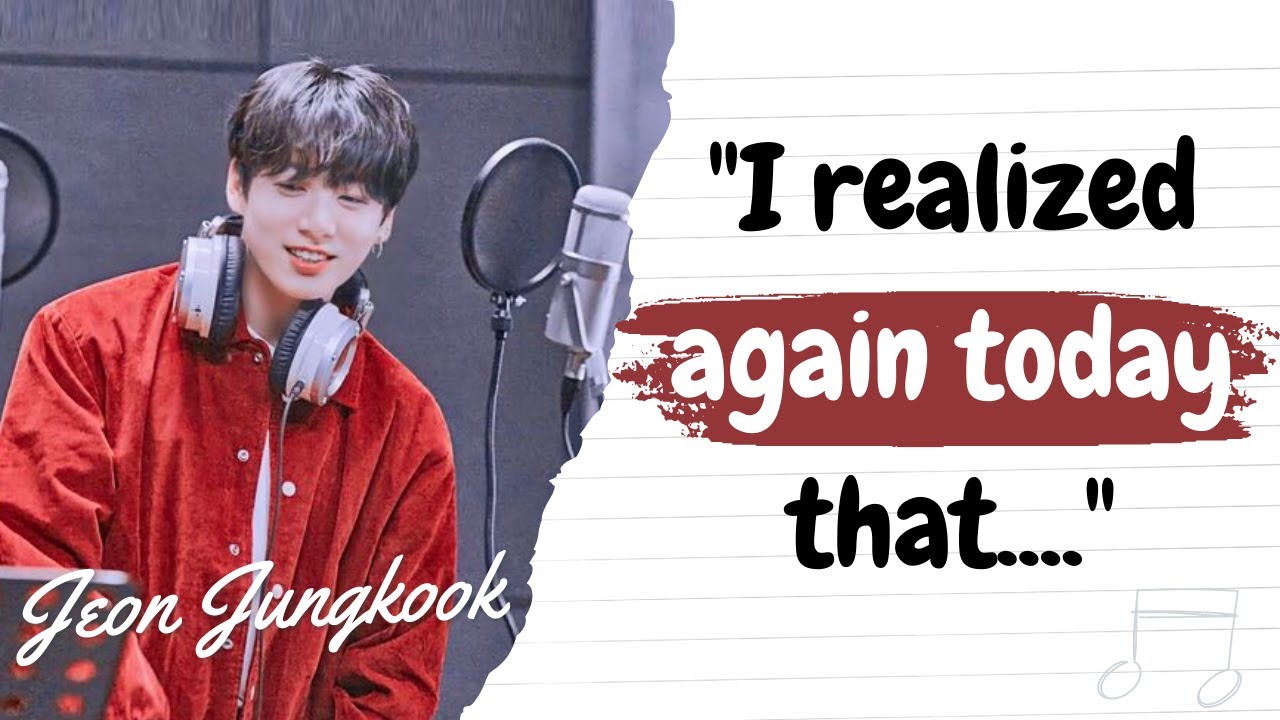 Do You Believe in Fate? | Life Lessons from Jungkook - YouTube