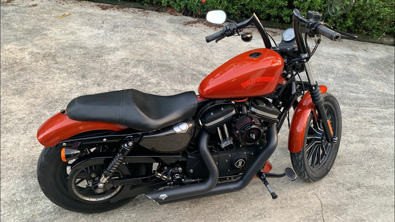 Test Ride Harley Davidson 883 Iron Sportster Bored Out to 1275 CC - YouTube