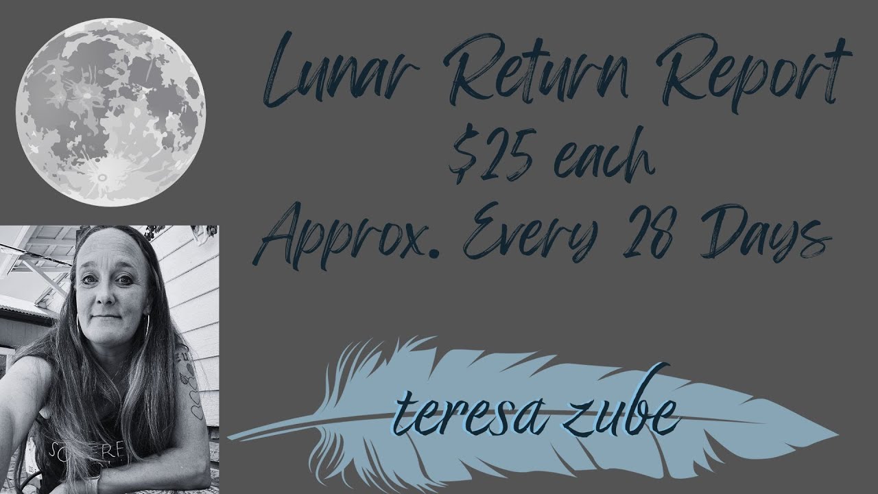 A Description of the Video Lunar Return Reports I Offer As a Service ...