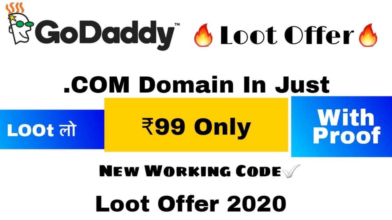 Godaddy 99 offer is Back || Godaddy.Com Domain in Just 99|| Godaddy New ...
