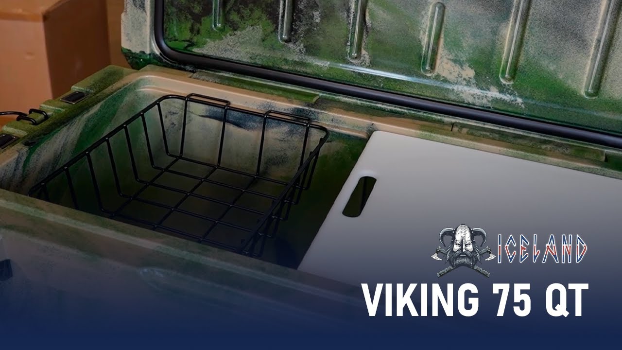 Viking 75 Quart Rotomolded Cooler | Iceland Coolers - YouTube
