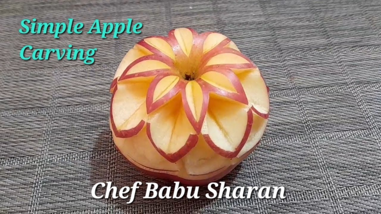 Simple Apple Carve. - YouTube