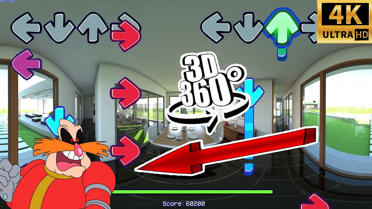 VR 360 Dancing Eggman Friday Night Funkin FnF 4K №2 360 Degree #360 ...