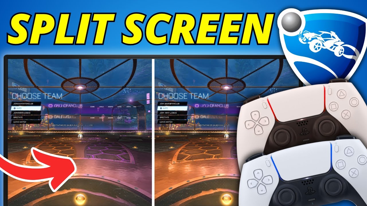 How To Play Split Screen On Rocket League PS5/PS4 & Xbox - YouTube