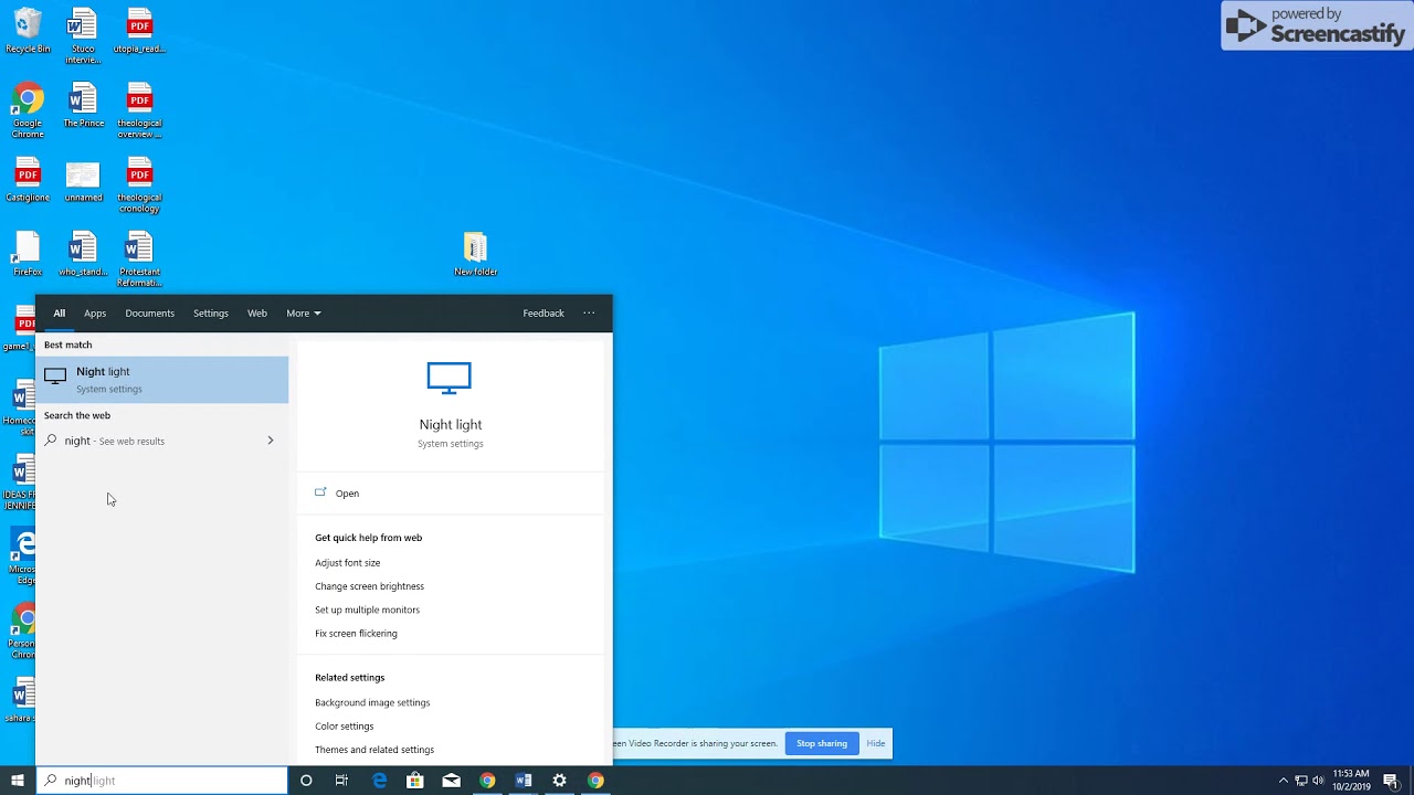 Use the "Night Light" to minimize digital eye strain on your Windows ...