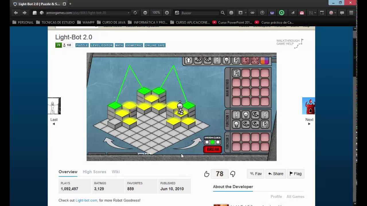 Light Bot 2.0 Recursion 3 solution (2015) - YouTube