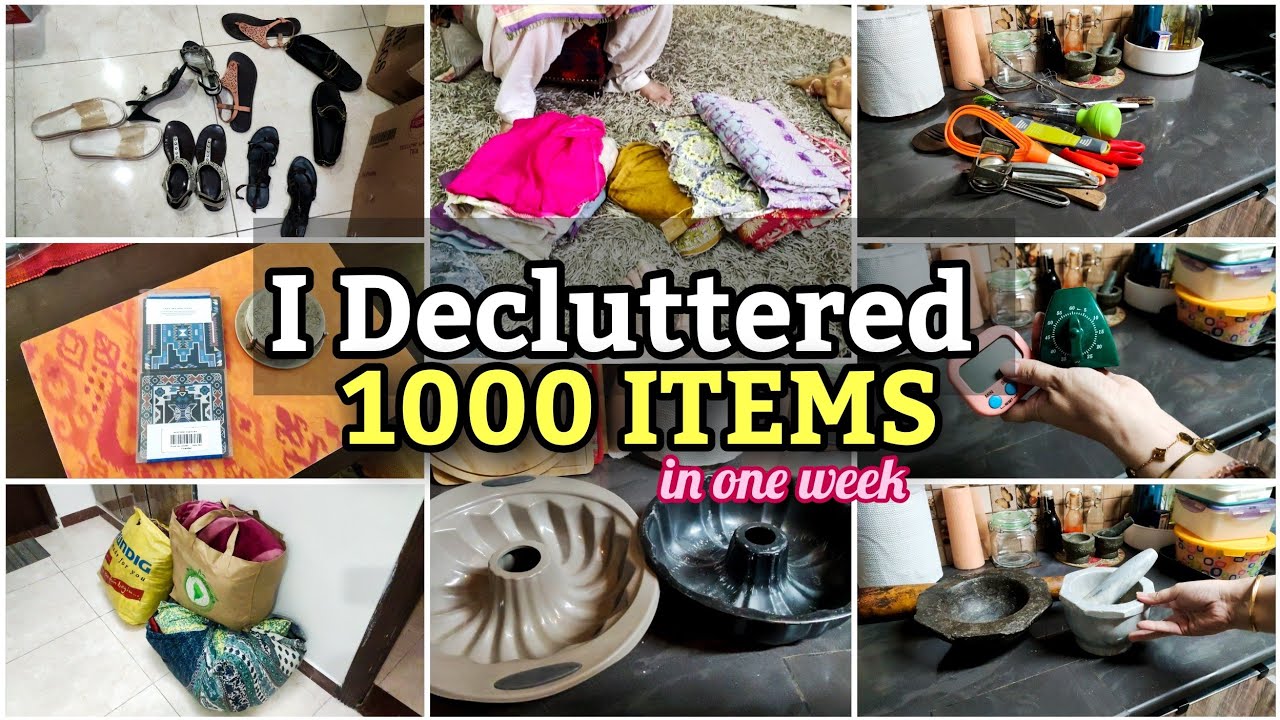 This may surprise you! 1000 ITEMS in 1 week 🤭EXTREME DECLUTTERING MY ...